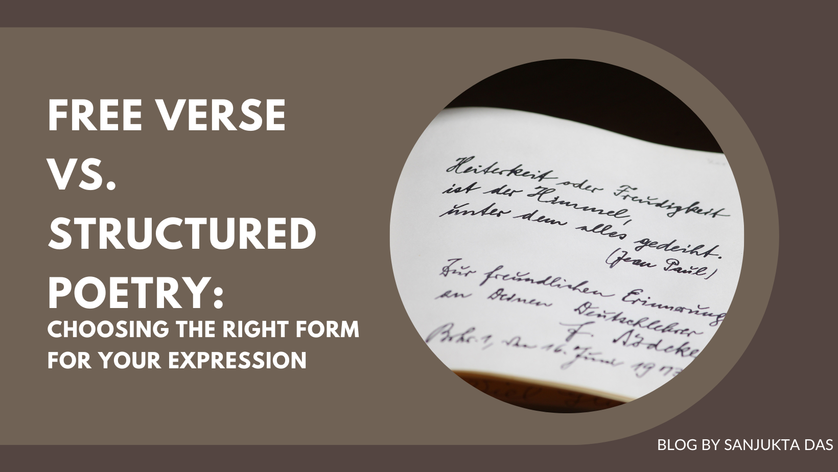 Free Verse vs. Structured Poetry: Choosing the Right Form for Your ...